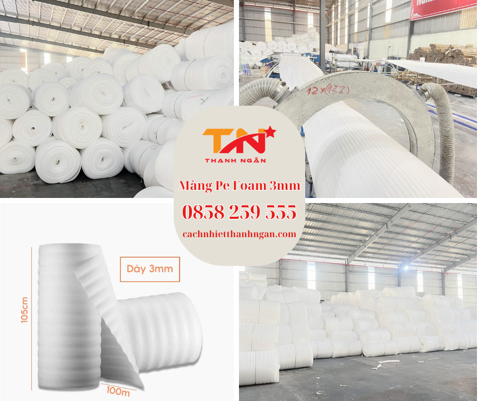 Màng Pe Foam 3mm, Màng Xốp Foam, Mút Pe Foam - 0858 259 555